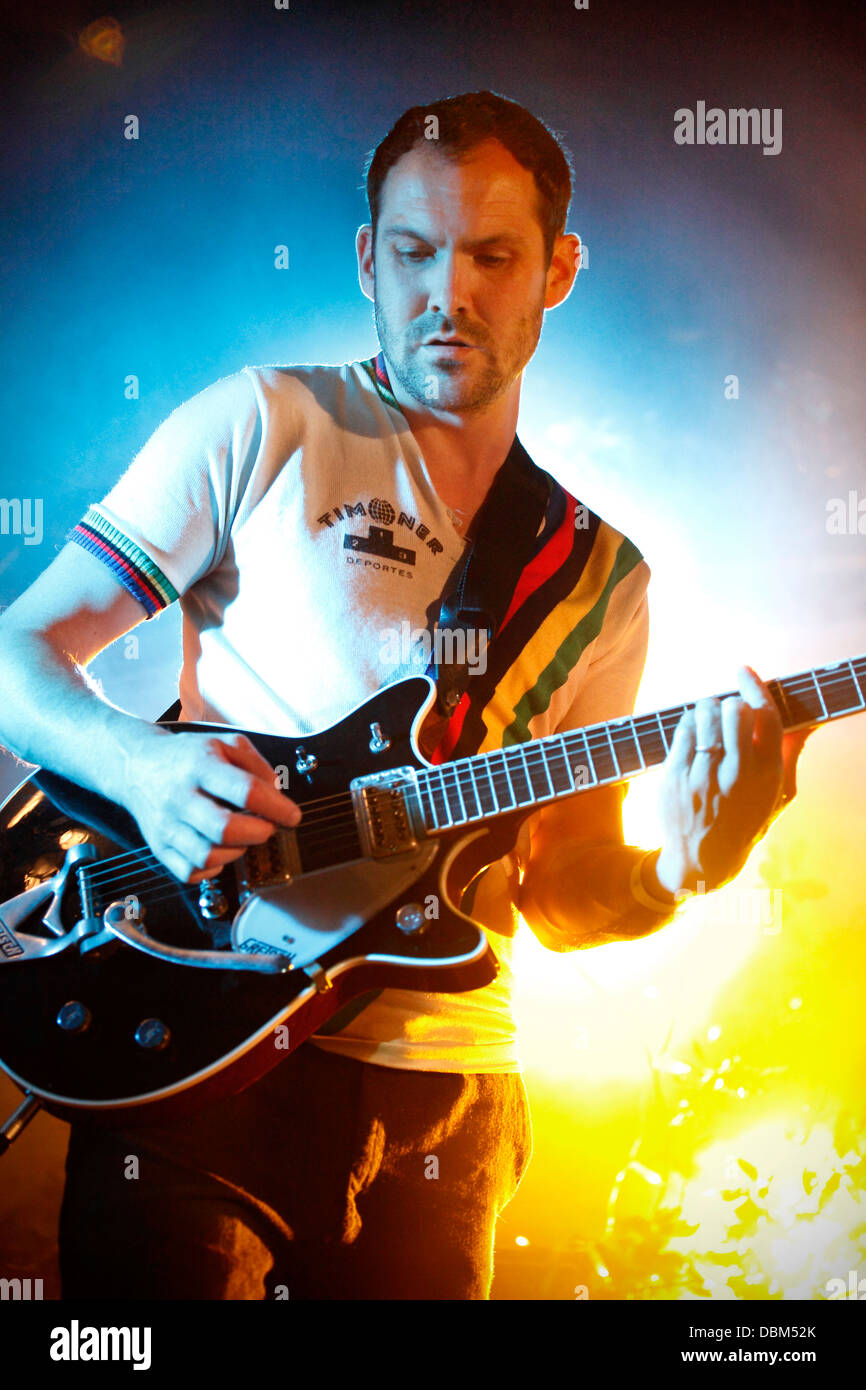 Martin Noble of British Sea Power performing live at Kendal Calling ...