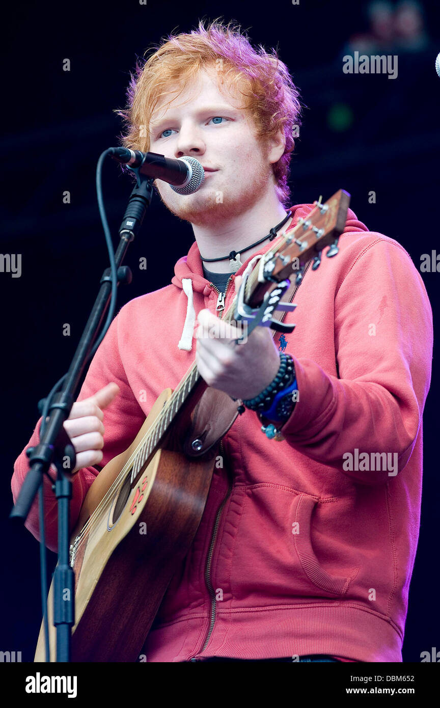 Ed Sheeran Latitude Music and Arts Festival held at the Henham Estate ...