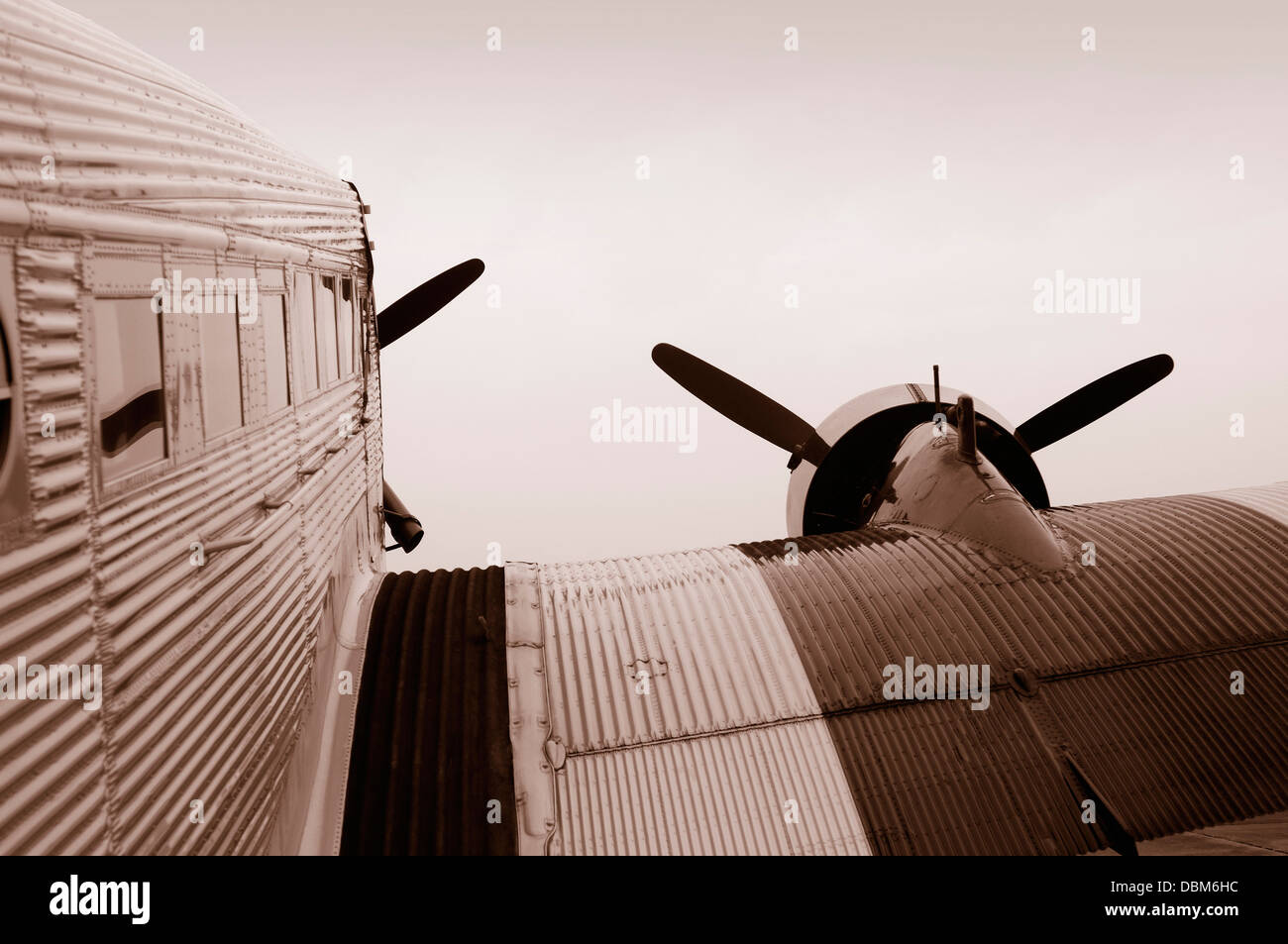 Junkers JU 52, historic German propeller aircraft Stock Photo - Alamy