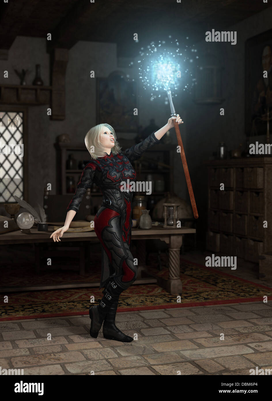 The Mage's Staff Stock Photo - Alamy