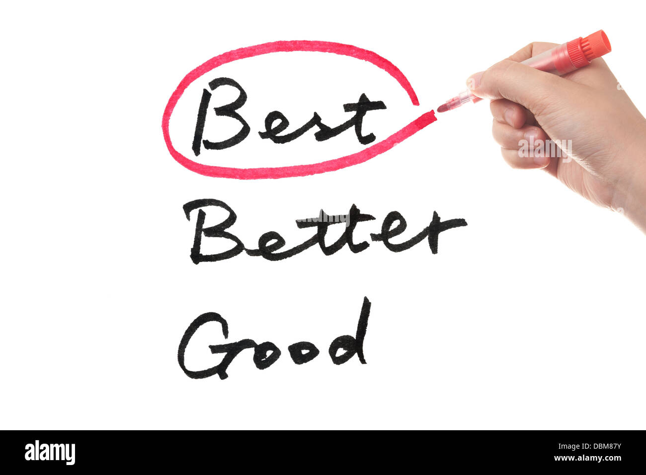 Good better best concept hi-res stock photography and images - Alamy