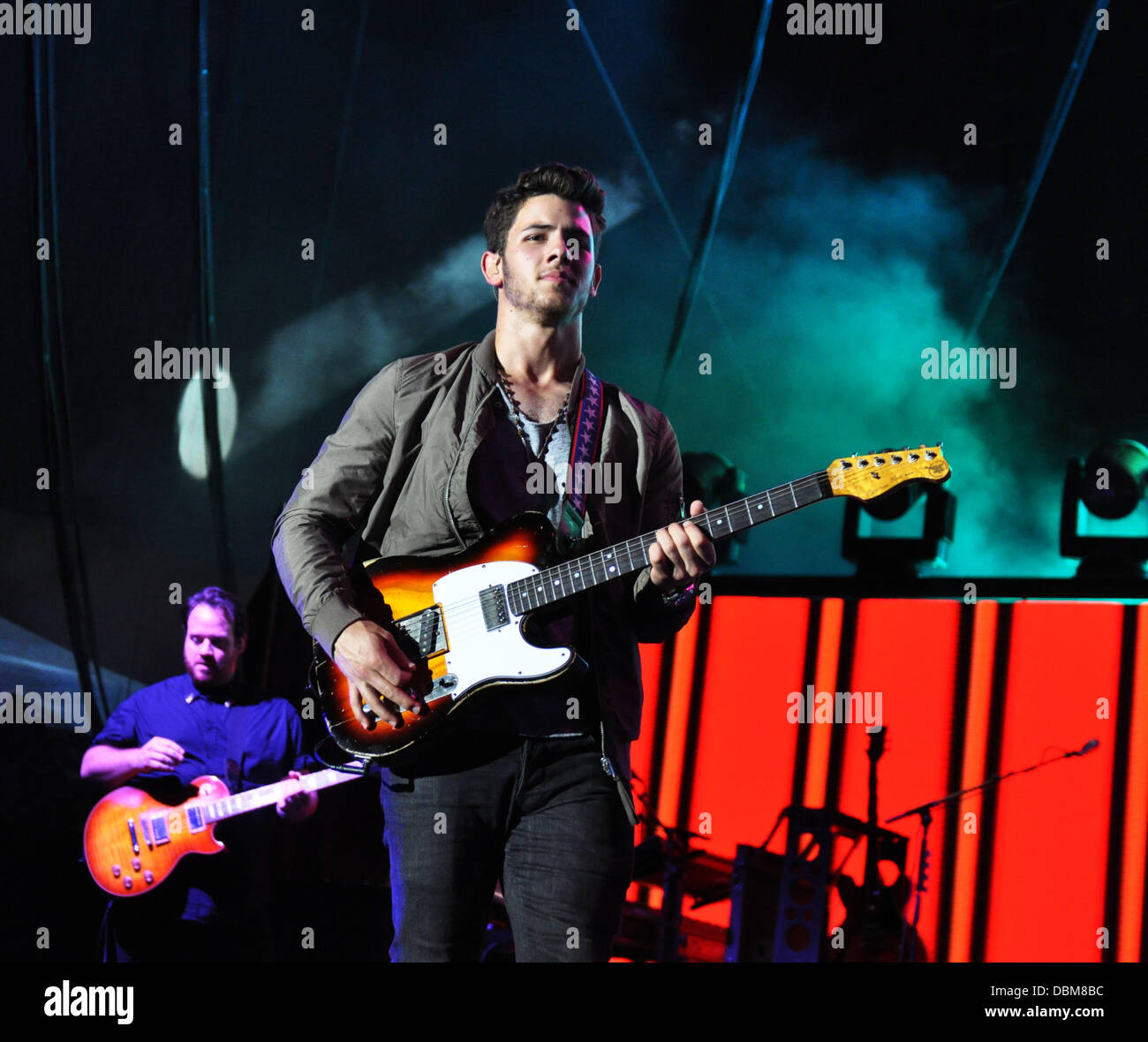 Raleigh, North Carolina, USA. 31st July, 2013. Singer NICK JONAS of the ...