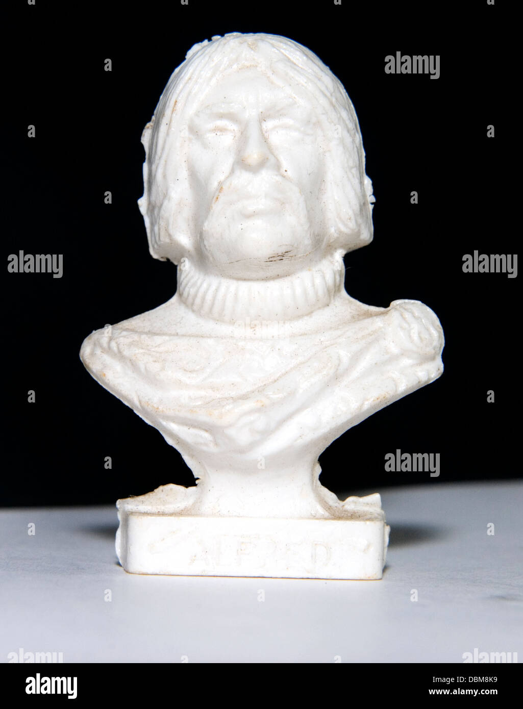 Plastic bust of King Alfred figure from the Kings and Queens collection ...