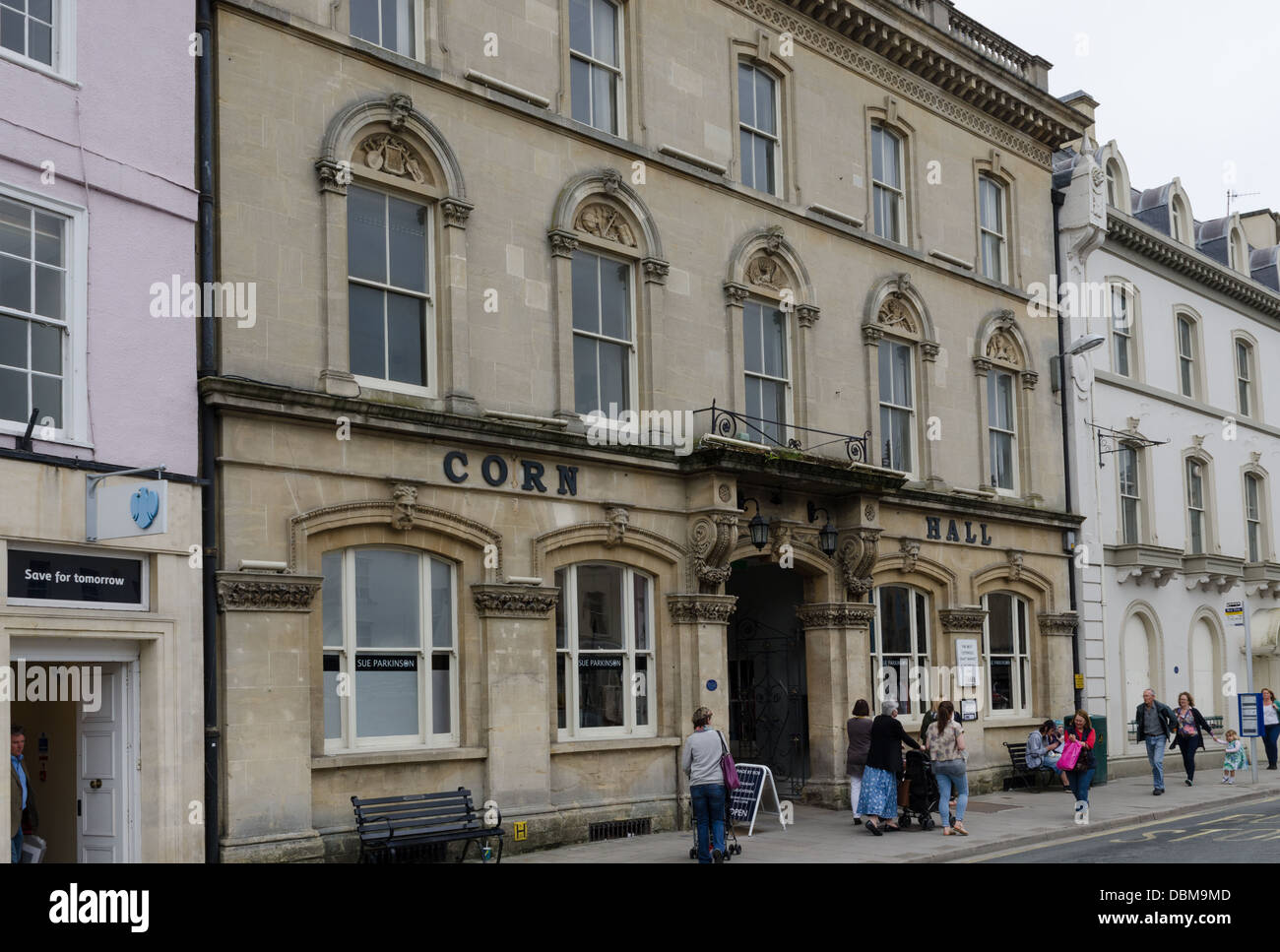 The recently refurbished Corn Hall and Arcade in Market Place ...