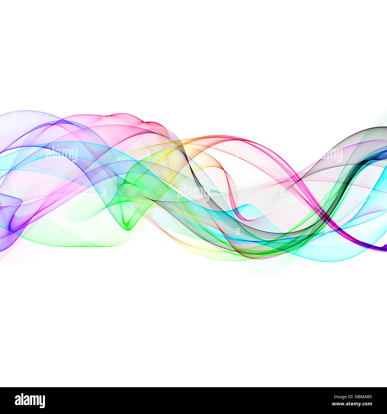 abstract colorful ribbon waves Stock Photo - Alamy