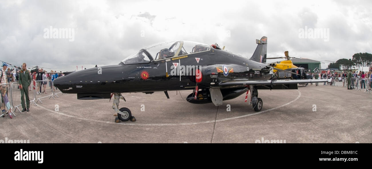 Royal Navy Hawk Jet of 736 Squadron on static display (c) Bob Sharples ...