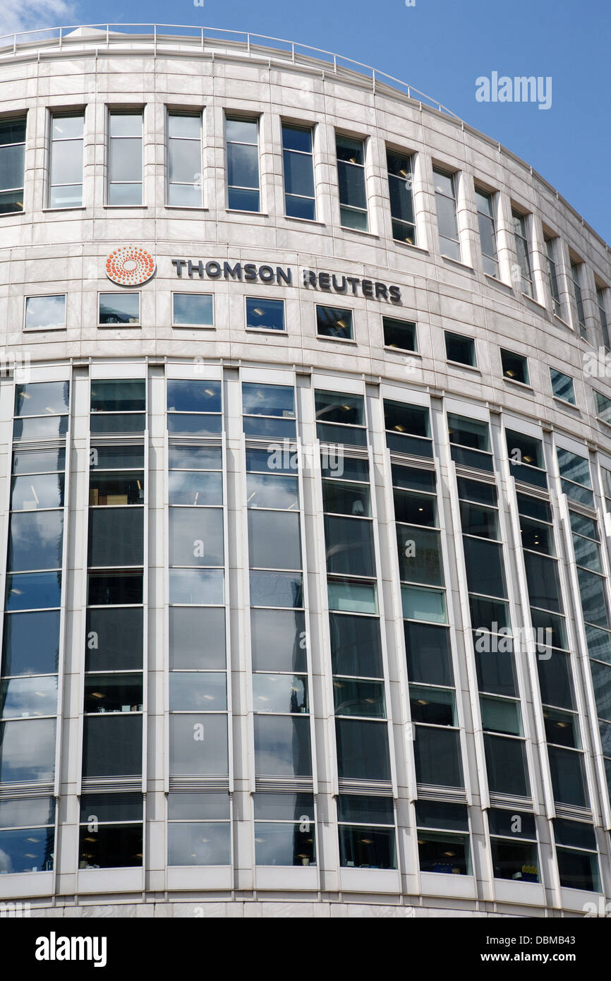 Thomson reuters offices in canary wharf hi-res stock photography and ...