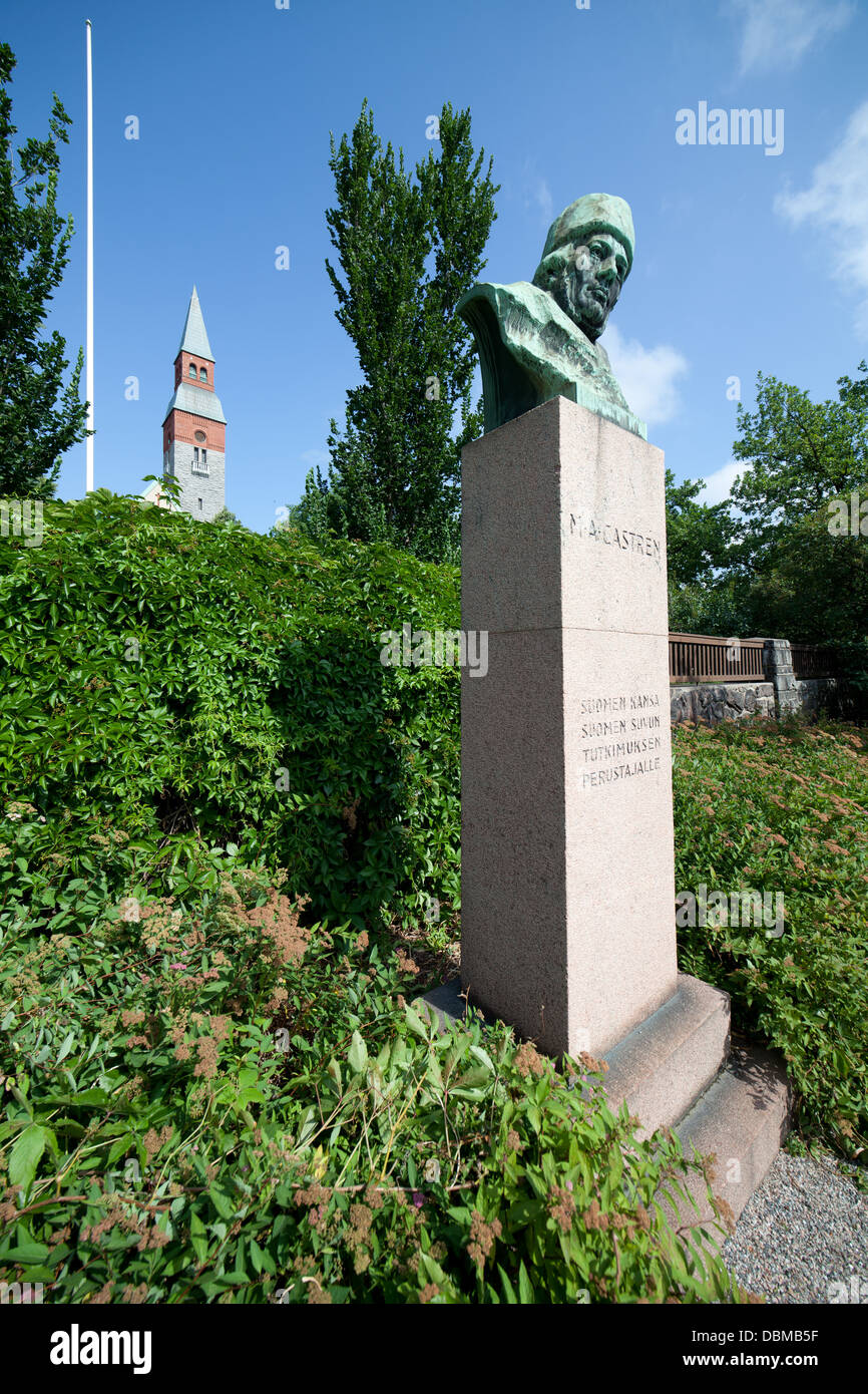 Monument of Finnish ethnologist and philologist M.A.Castren (1813-1852 ...