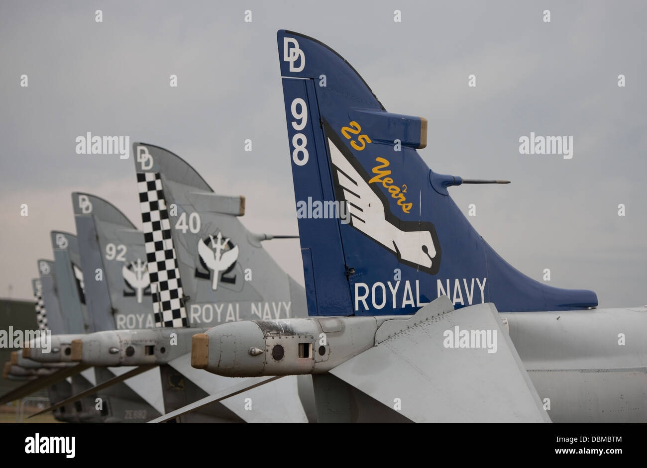Royal Navy Sea Harrier Tail Fins on static display (c) Bob Sharples ...