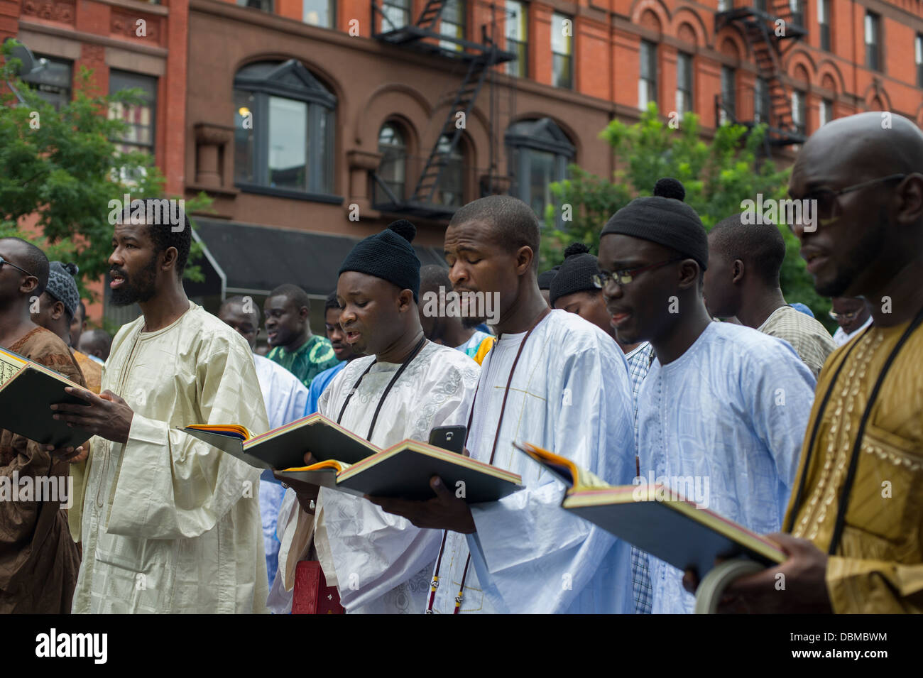 Senegalese immigrants participate in a parade in Harlem in New York ...
