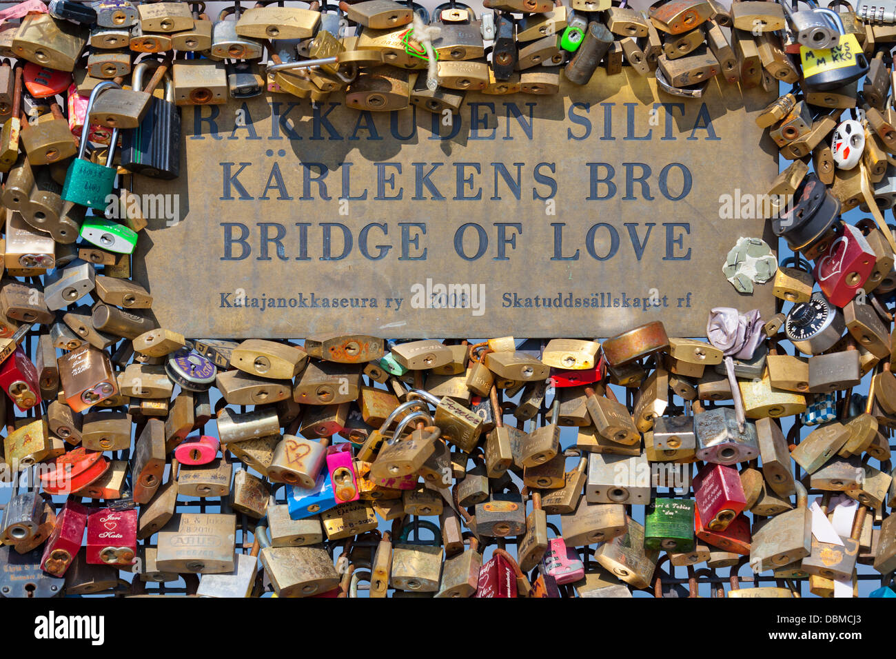 Love bridge helsinki hi-res stock photography and images - Alamy