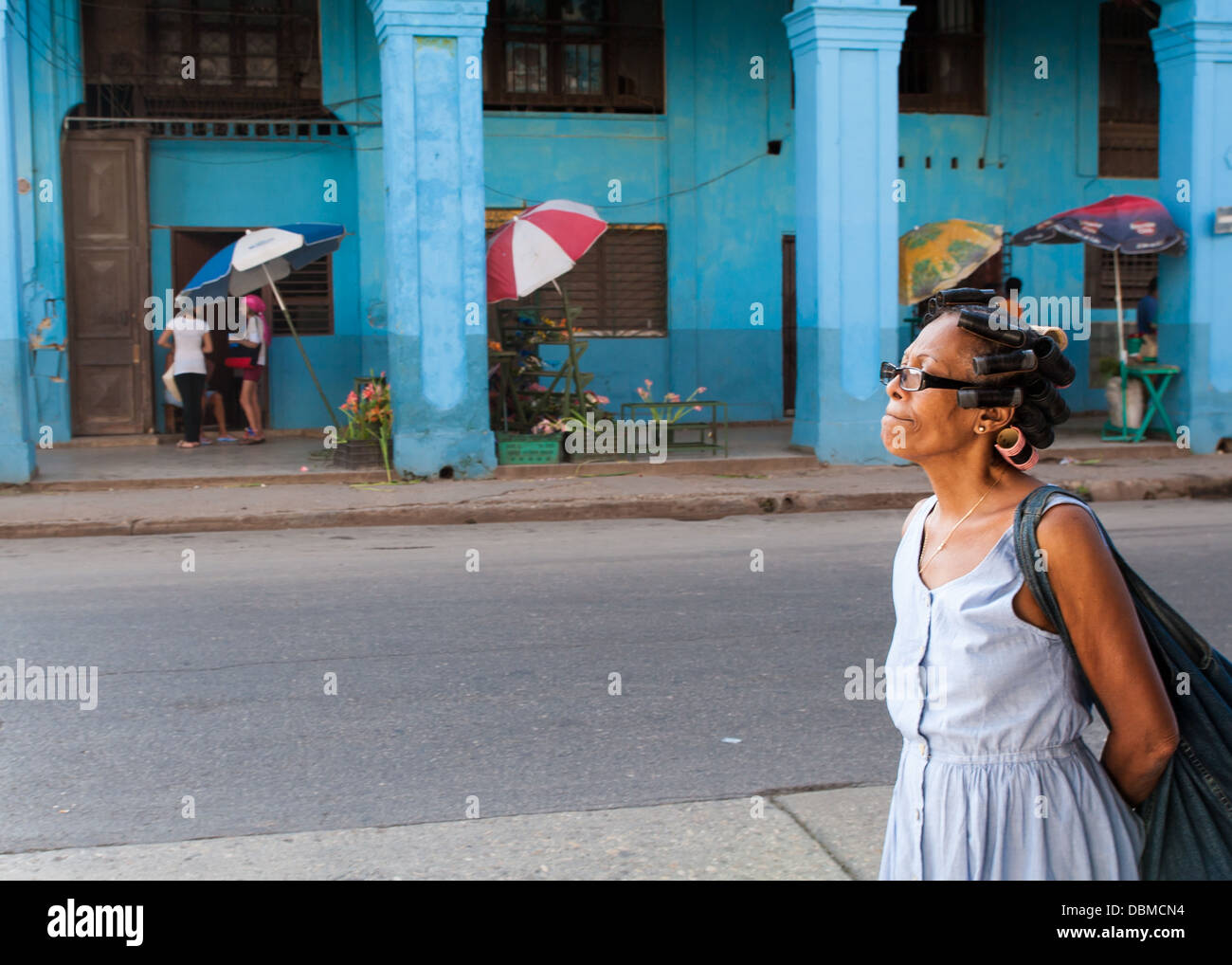 Street screen on old town Havana Stock Photo - Alamy