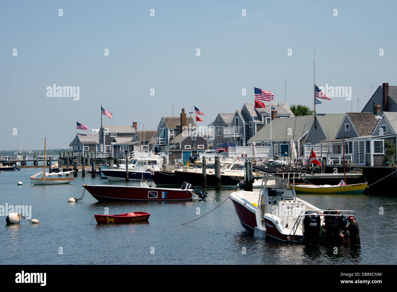 Nantucket massachusetts straight wharf hi-res stock photography and ...