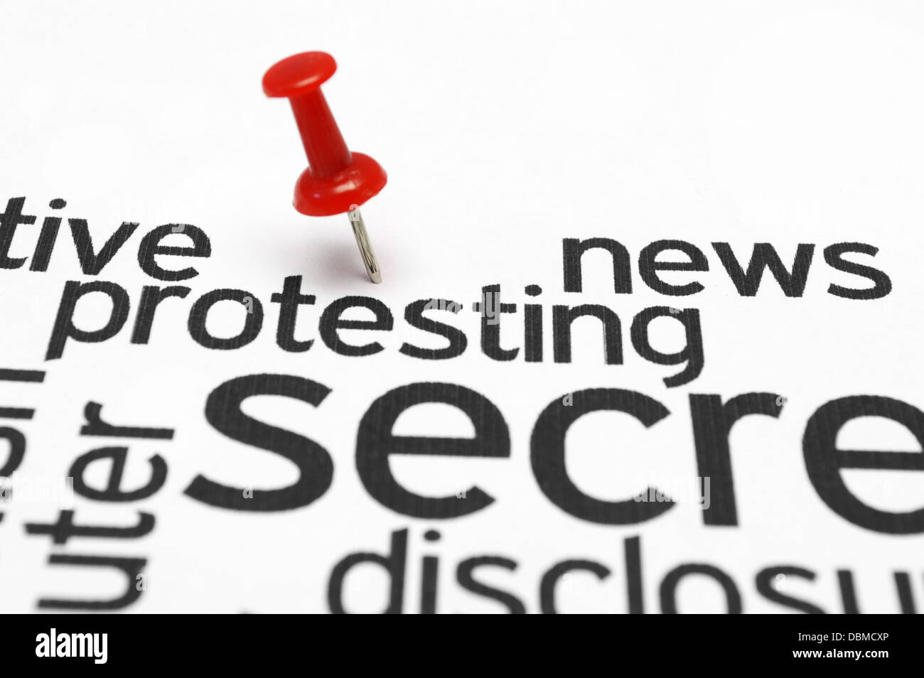 Secret info leaked concept Stock Photo - Alamy