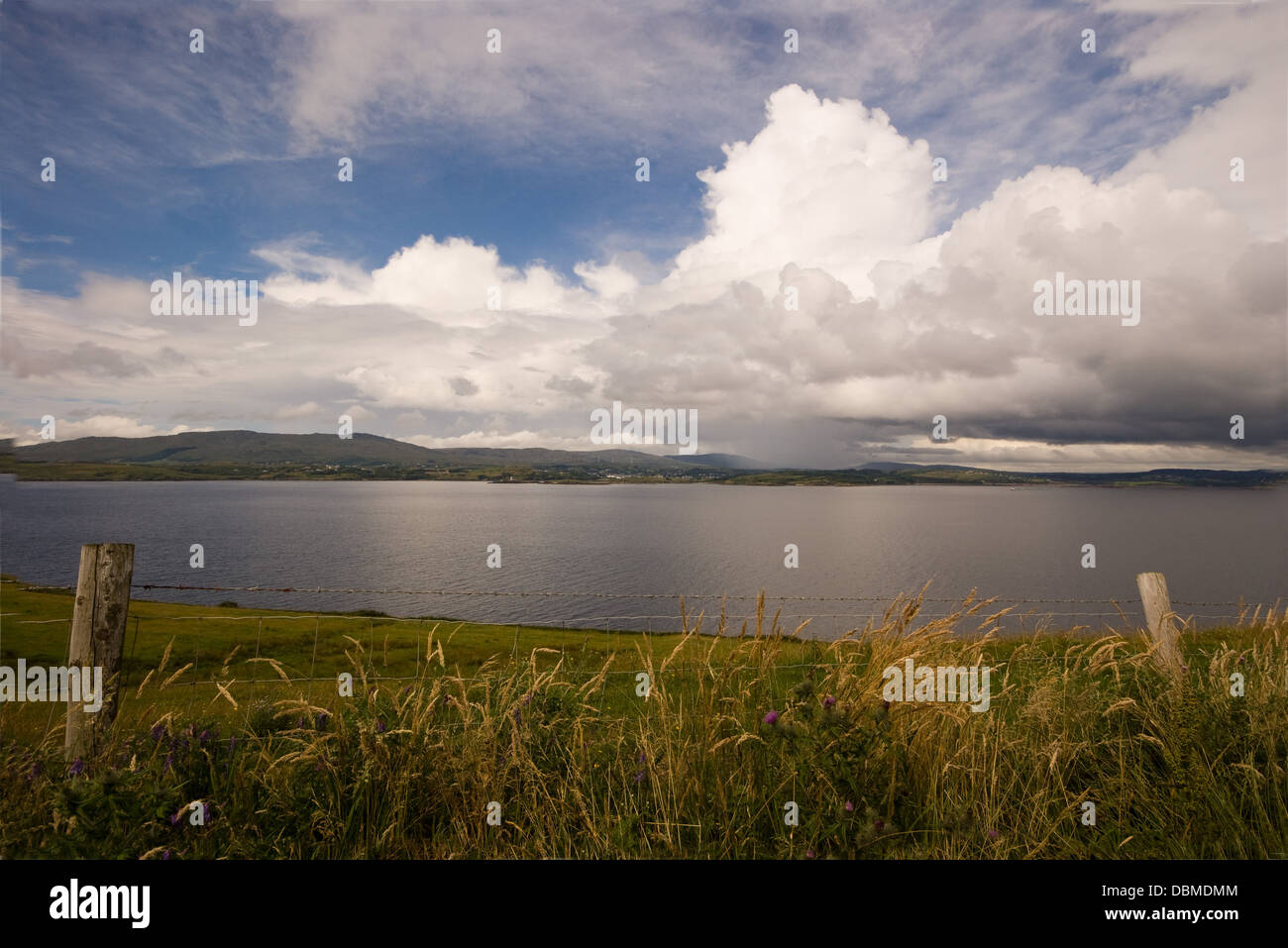 Field and sea County Donegal Ireland Beautiful Clouds and Sky Stock ...