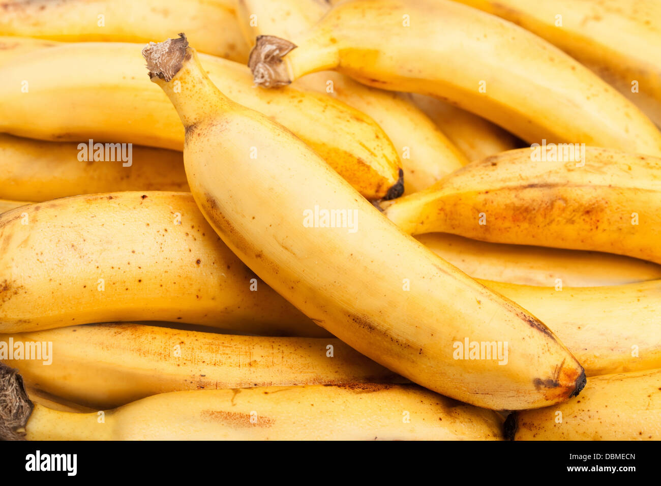 banana closeup whole many focus Stock Photo - Alamy
