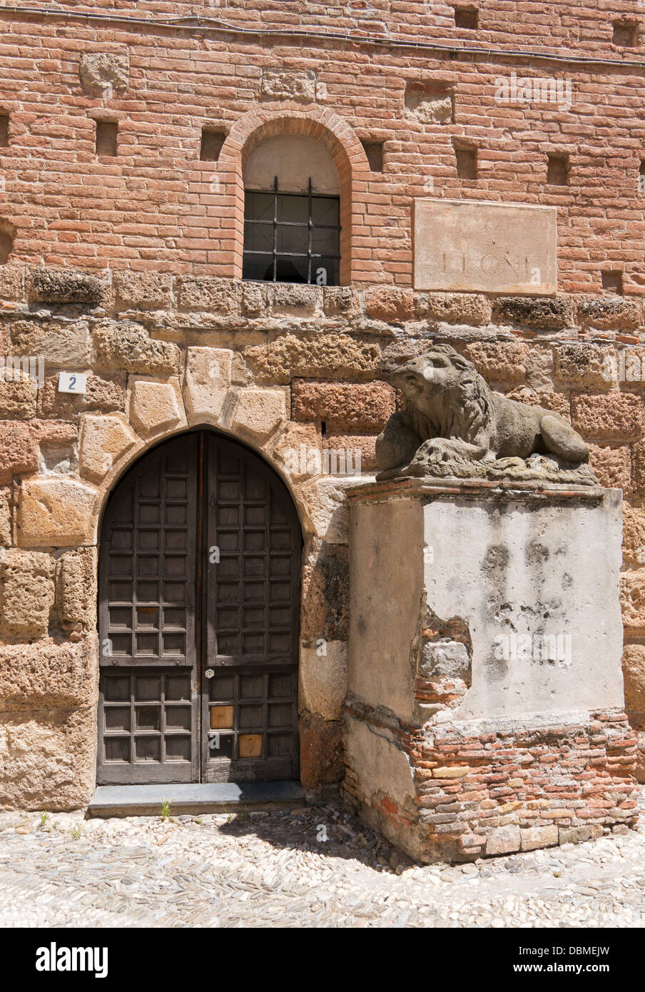 The Square of Lions or Piazza Leoni within the historic northern ...