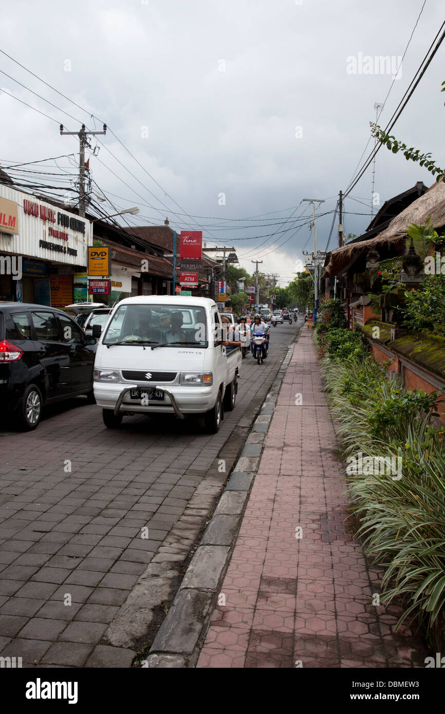 Traffic, Streets Of Ubud, Ubud, Bali, Indonesia Stock Photo - Alamy