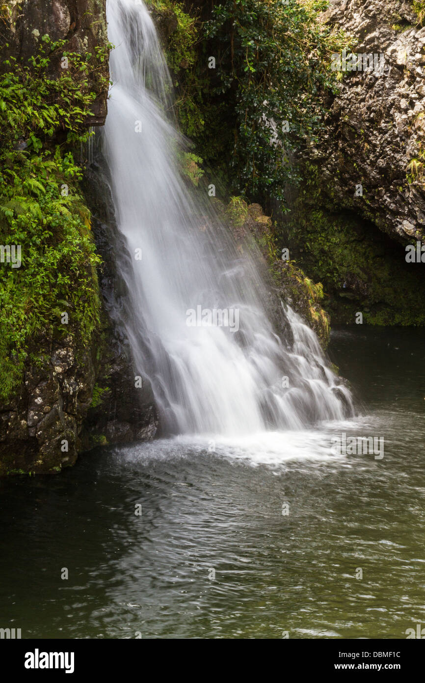 "Upper Hanawi Falls" on the "Road to Hana" on the island of Maui in ...