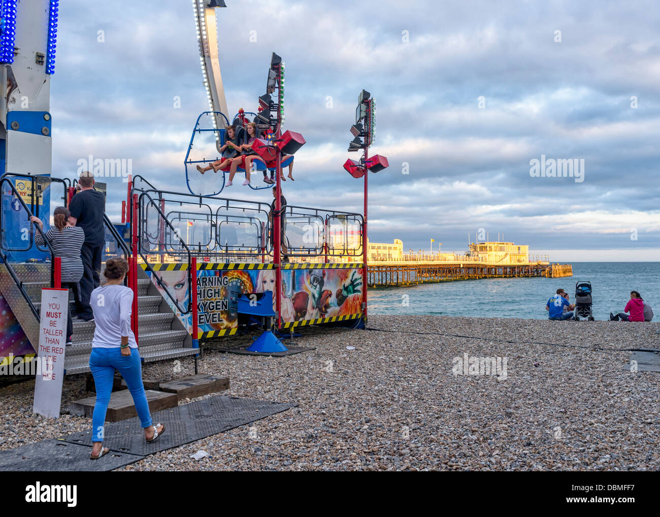 Fairground ride on the Seafront, Worthing. Picture by Julie Edwards ...
