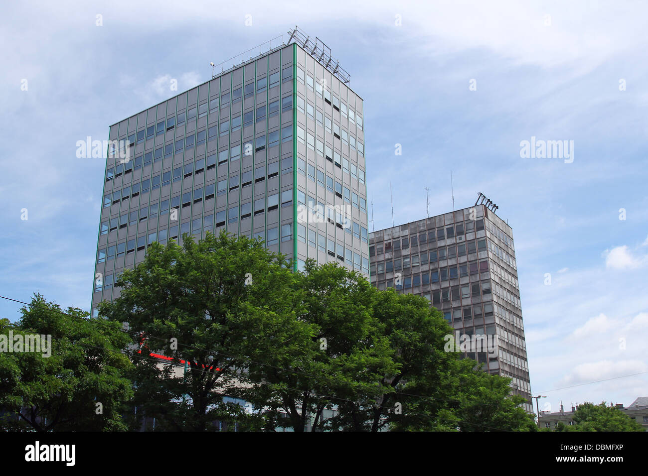 two modern office building Stock Photo - Alamy