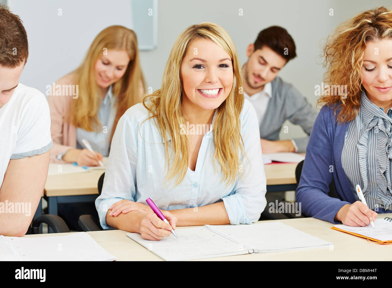 Students Taking Notes In Class