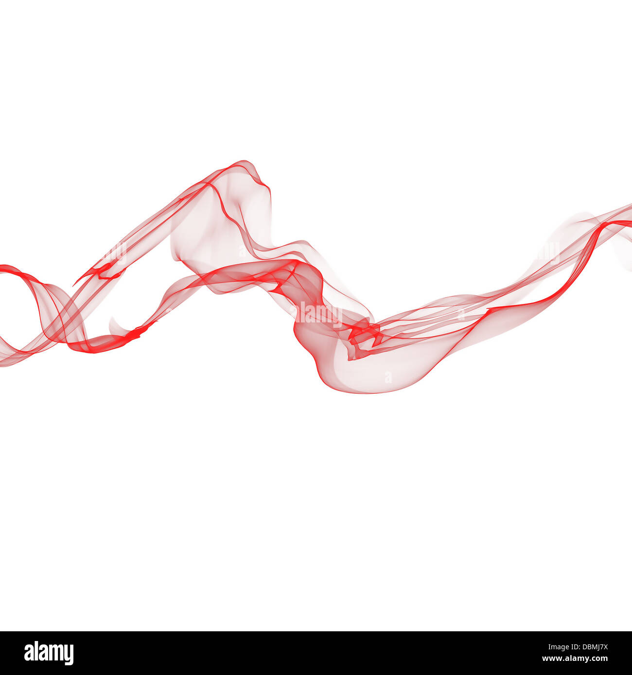 abstract red ribbon waves Stock Photo - Alamy