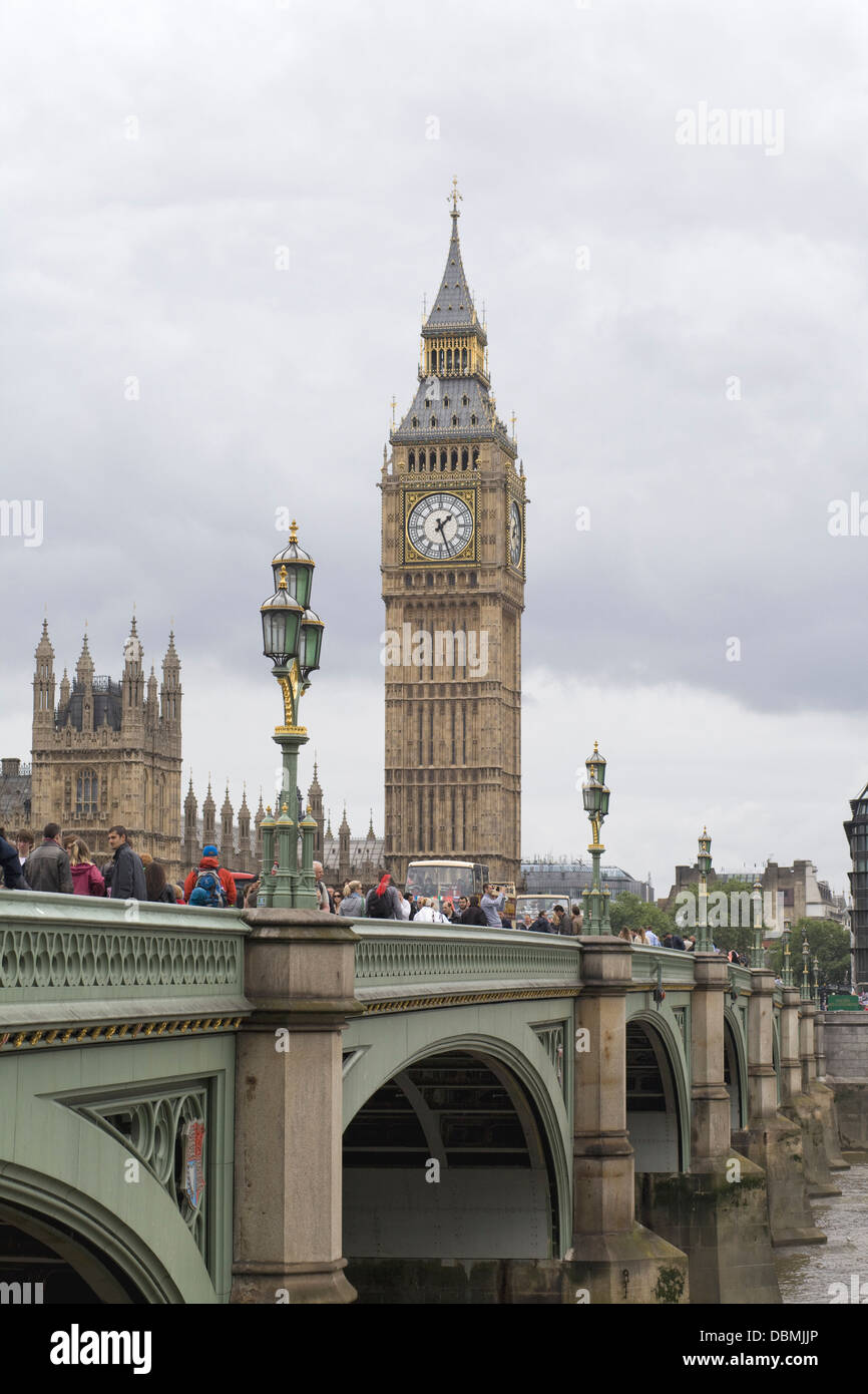 View from the Far end of Westminster Bridge facing Big Ben in the ...