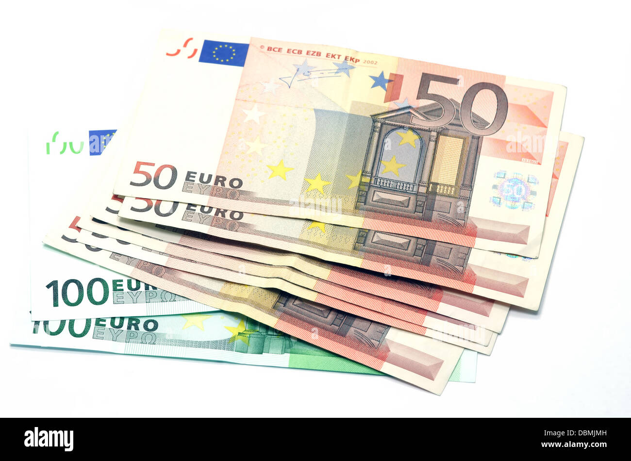 Money (euro) isolated on a white background Stock Photo - Alamy