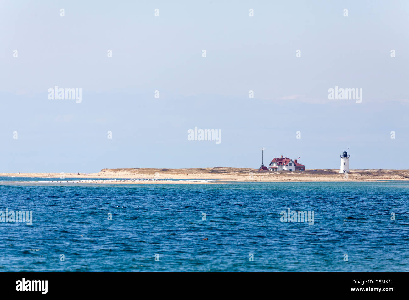A lighthouse on the ocean bay Stock Photo - Alamy