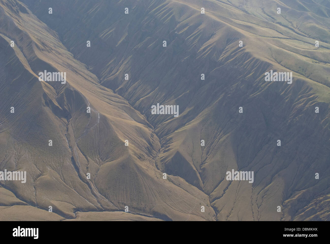 Aerial view of eroding volcanic ash in Rift Gregory (part of the East ...