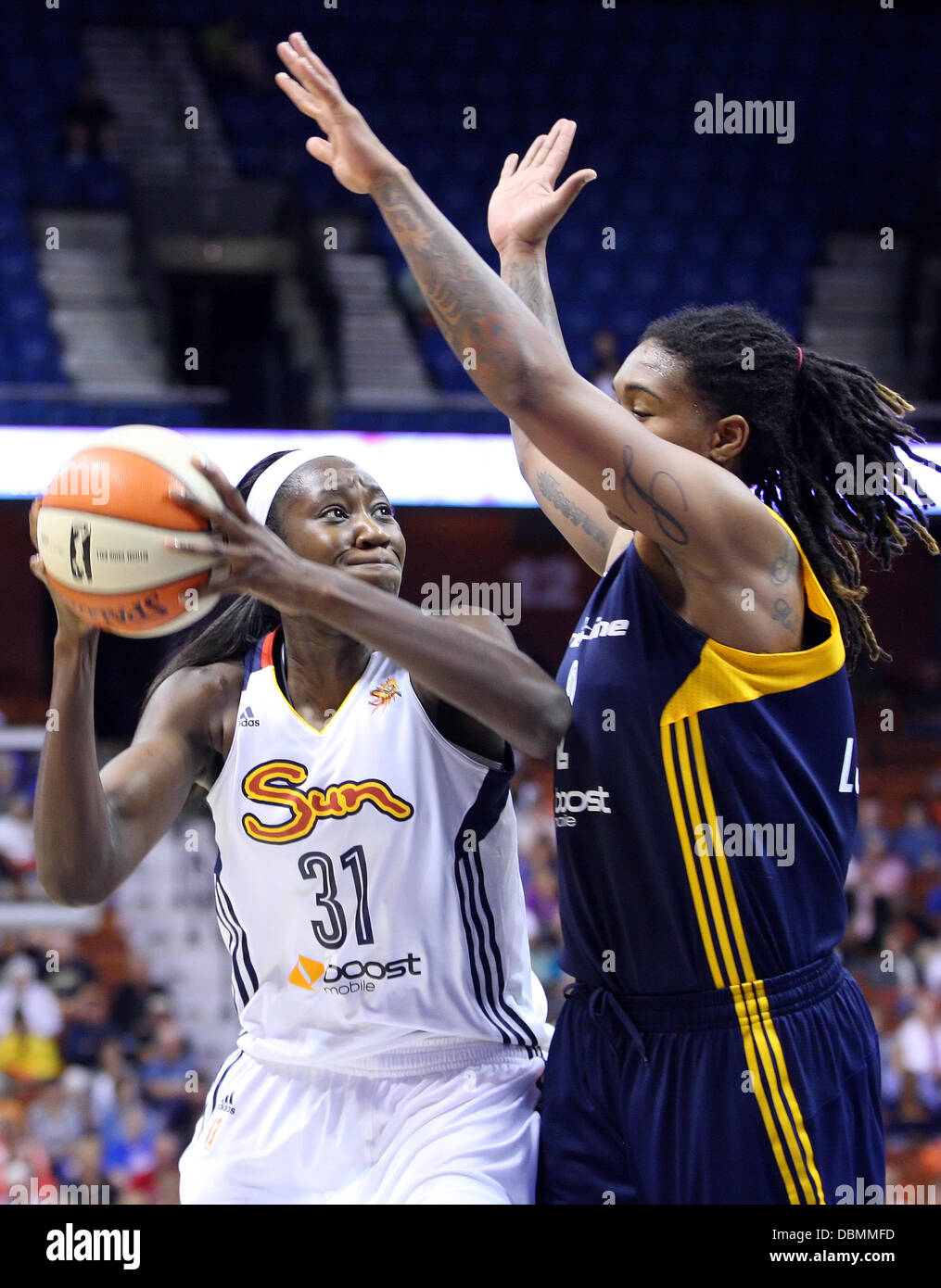 Aug. 1, 2013 - Uncasville, Connecticut, United States - Indiana Fever ...