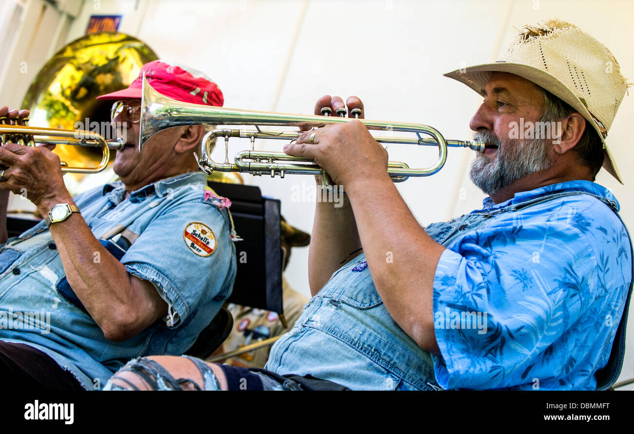 Northfield, Minnesota, USA. 01st Aug, 2013. Schell's Hobo Band performs ...