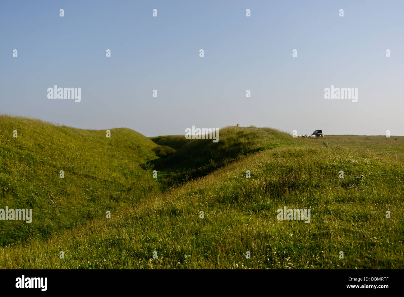 Uffington Castle,Iron age hill fort.Oxfordshire,England,UK Stock Photo ...