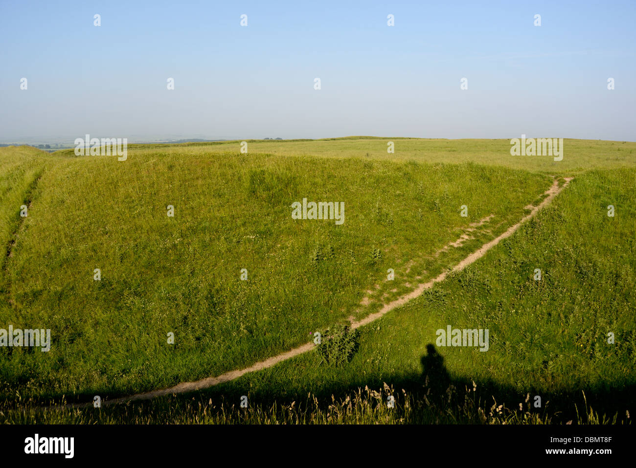 Uffington Castle,Iron age hill fort.Oxfordshire,England,UK Stock Photo ...