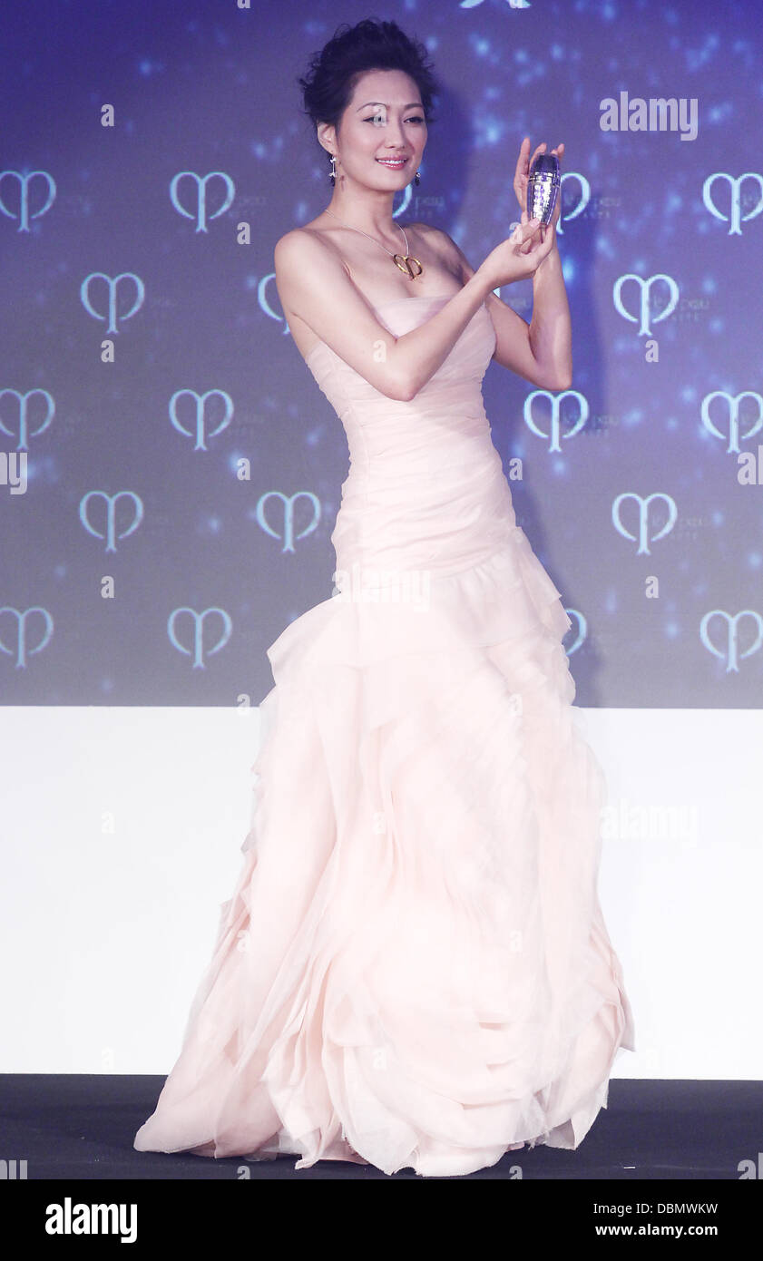 Hong Kong. 1st August 2013. Model Jessey Meng attends the promotion ...