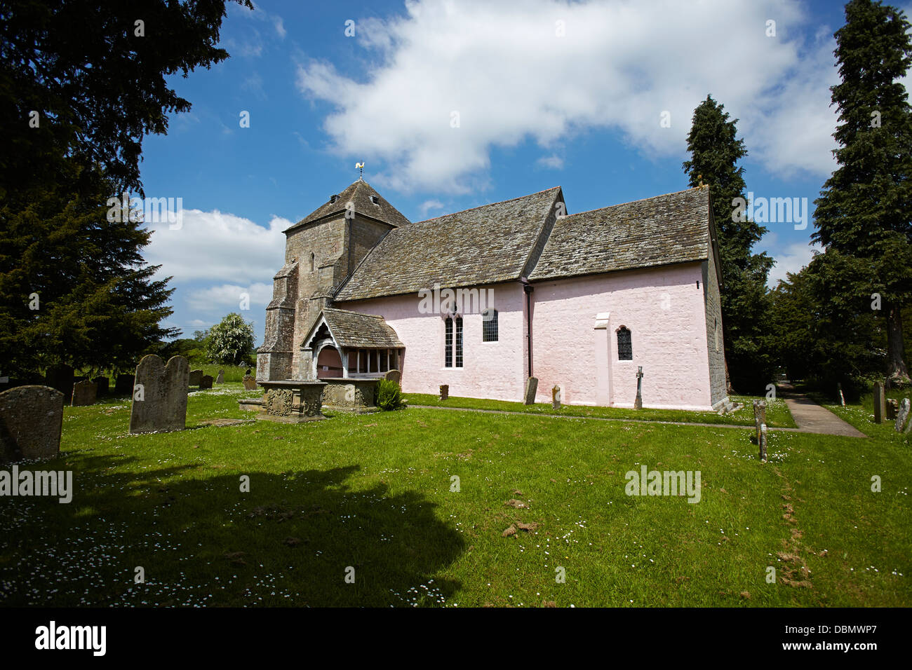 St. Mary's Norman Church, Kempley, Gloucestershire, England, UK Stock ...