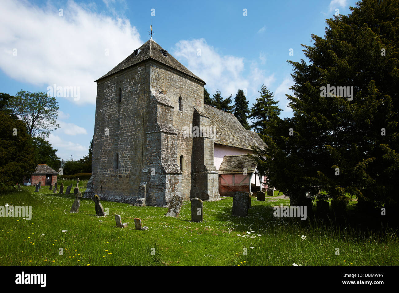 St. Mary's Norman Church, Kempley, Gloucestershire, England, UK Stock ...