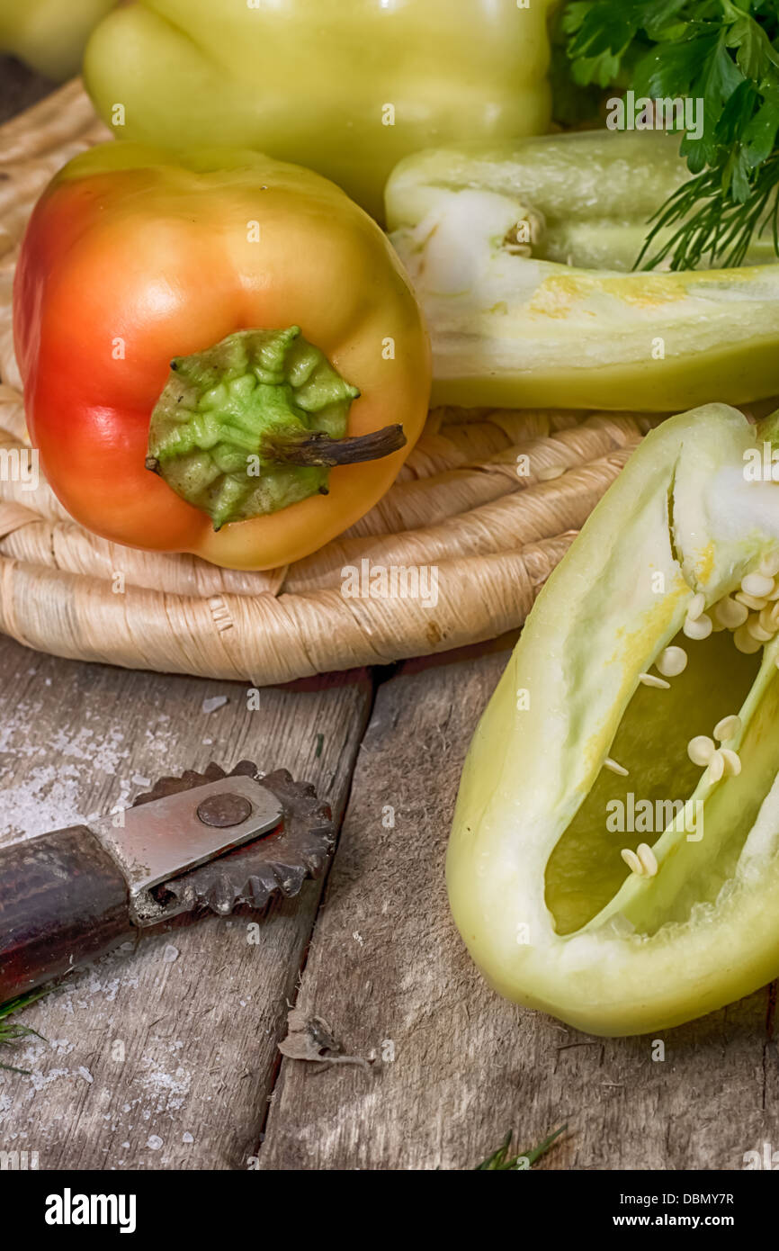 Bulgarian pepper-vegetarian meal Stock Photo - Alamy