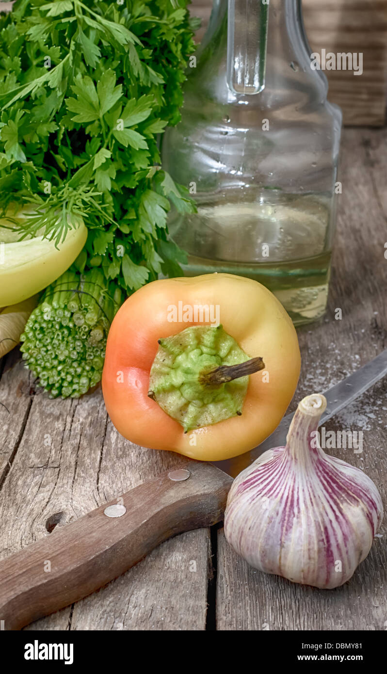 Bulgarian pepper-vegetarian meal Stock Photo - Alamy