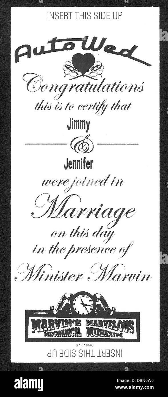 AUTOMATIC WEDDING MACHINE Impulsive couples wanting to get hitched can ...