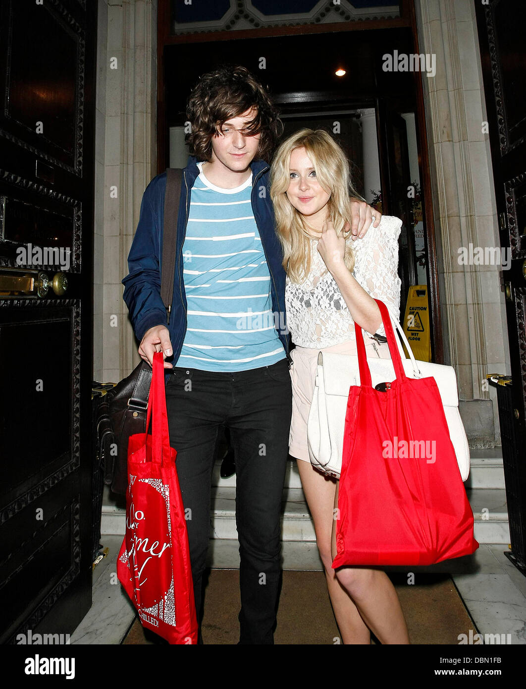 Diana Vickers with boyfriend George Craig looking worse for wear at the ...