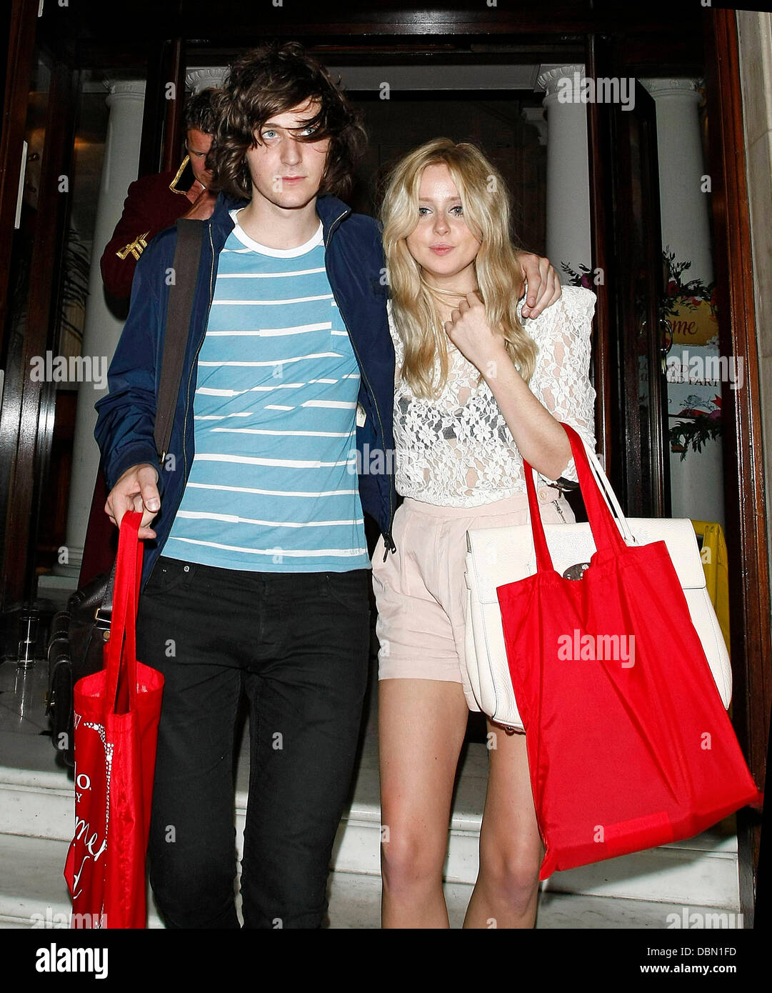 Diana Vickers with boyfriend George Craig looking worse for wear at the ...