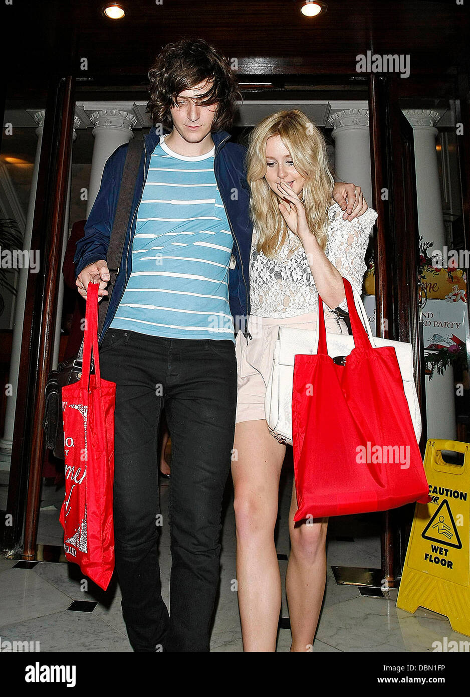 Diana Vickers with boyfriend George Craig looking worse for wear at the ...