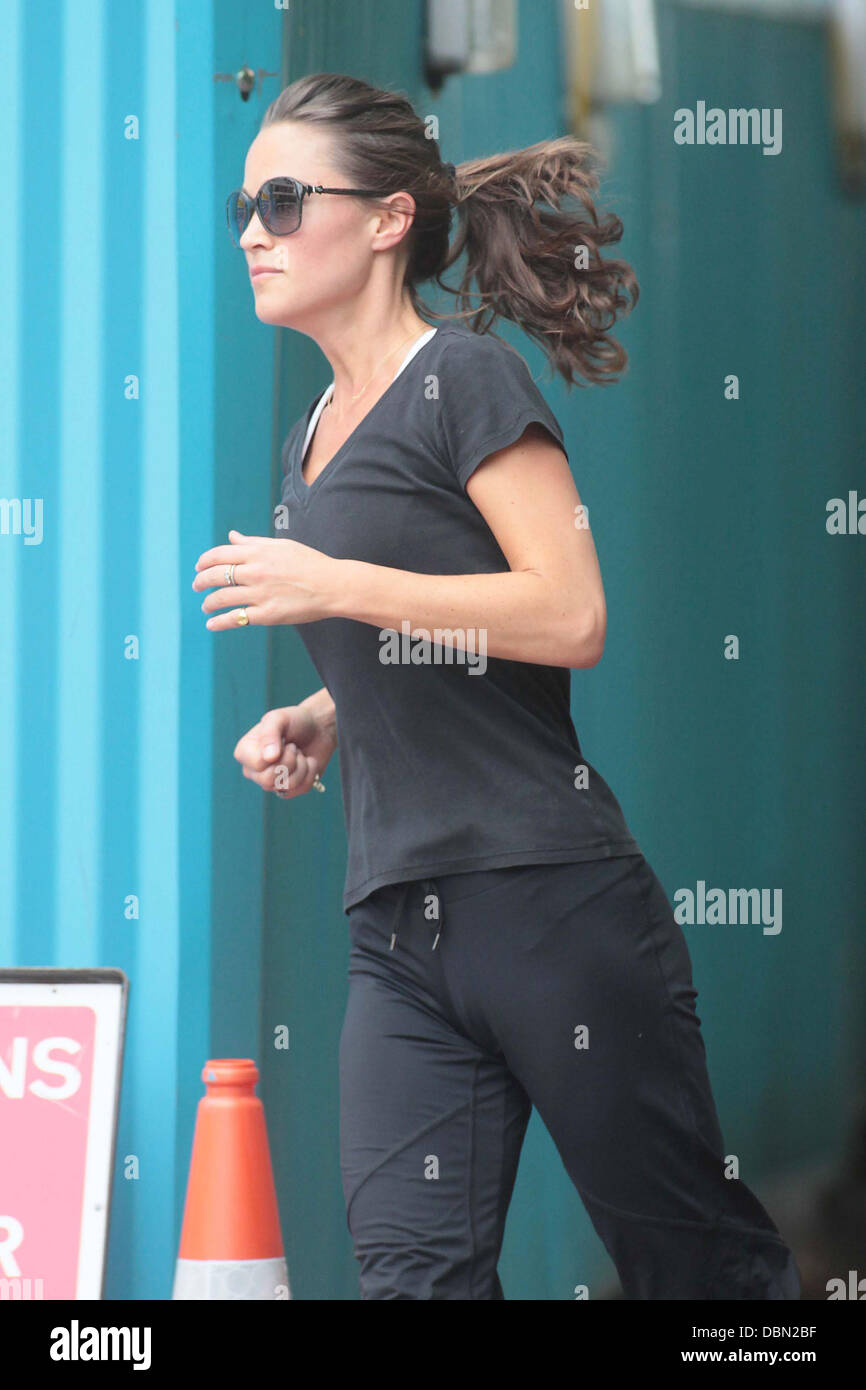 Pippa Middleton on her morning run London, England - 20.07.11 Stock ...