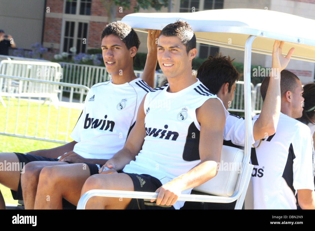 Cristiano Ronaldo meets and greets fans whilst training with Real ...