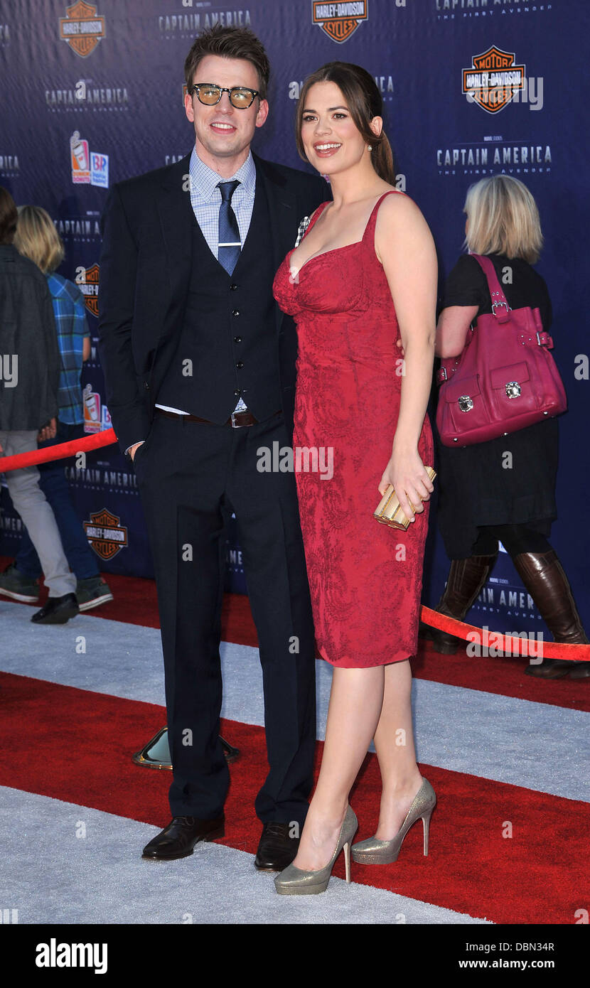Chris Evans, Hayley Atwell Los Angeles Premiere of "Captain America:The ...