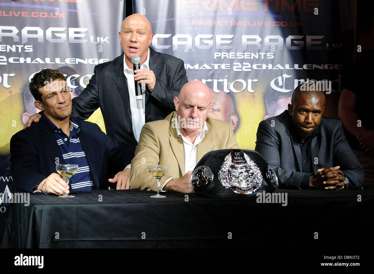 Jason barrett announce their forthcoming mma cage hi-res stock ...
