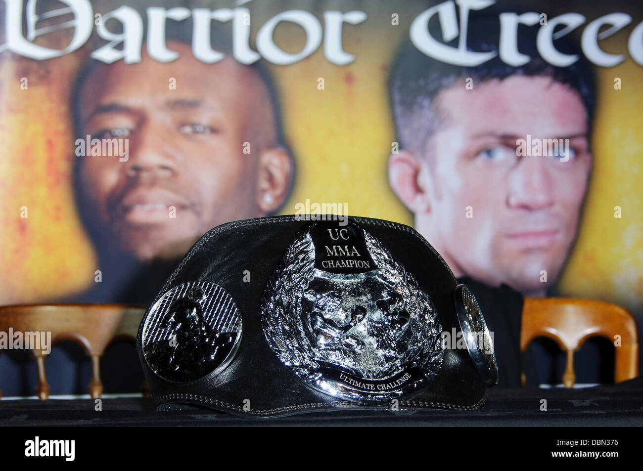 UC MMA Championship Belt Alex Reid and Jason Barrett announce their ...