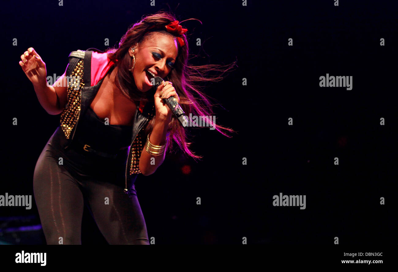 Alexandra Burke performing at Leeds Castle - Kent, England - 17.07.11 ...